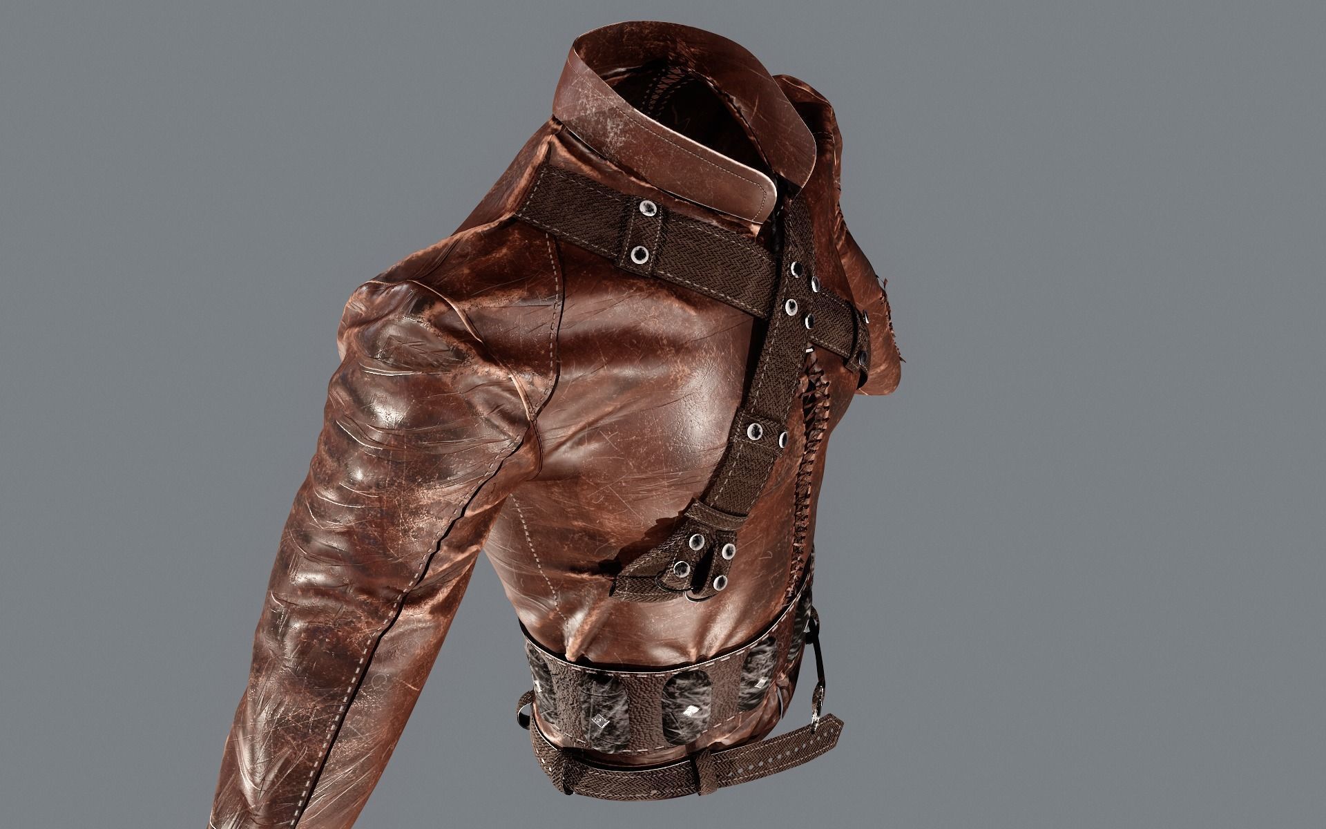 3D leather jacket free 3D model | CGTrader