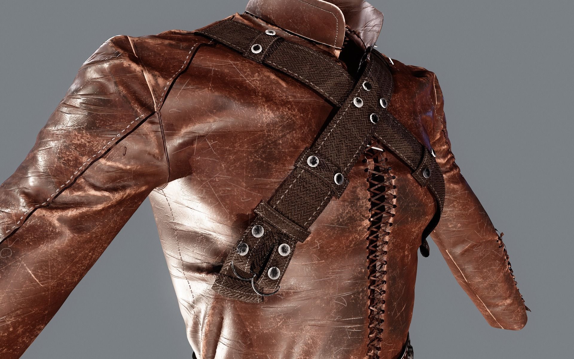 3D leather jacket free 3D model | CGTrader