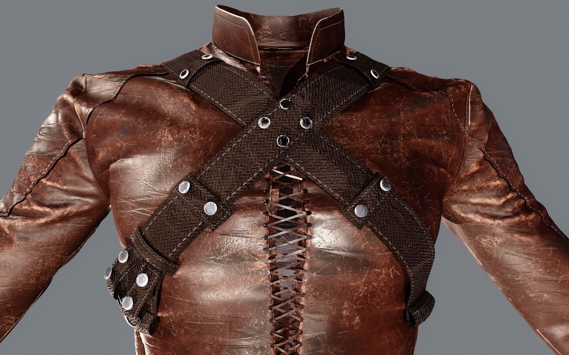 3D leather jacket free 3D model | CGTrader