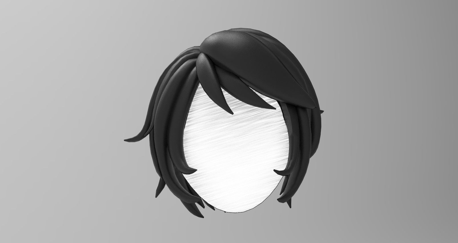 3d Model Hairstyle 5 In 1 Vr Ar Low Poly Cgtrader