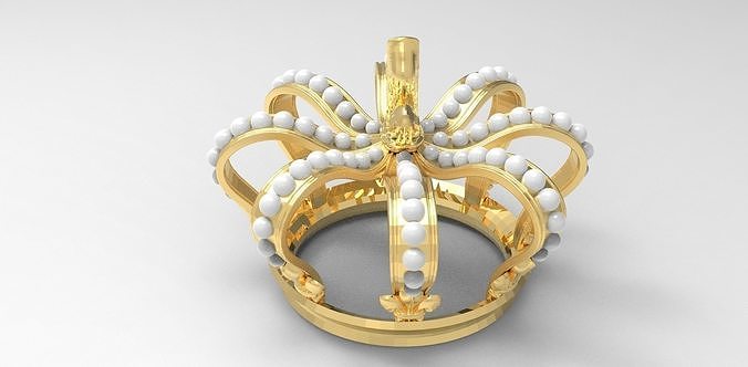 Ornate Royal Crown 3D Model 3D model 3D printable | CGTrader