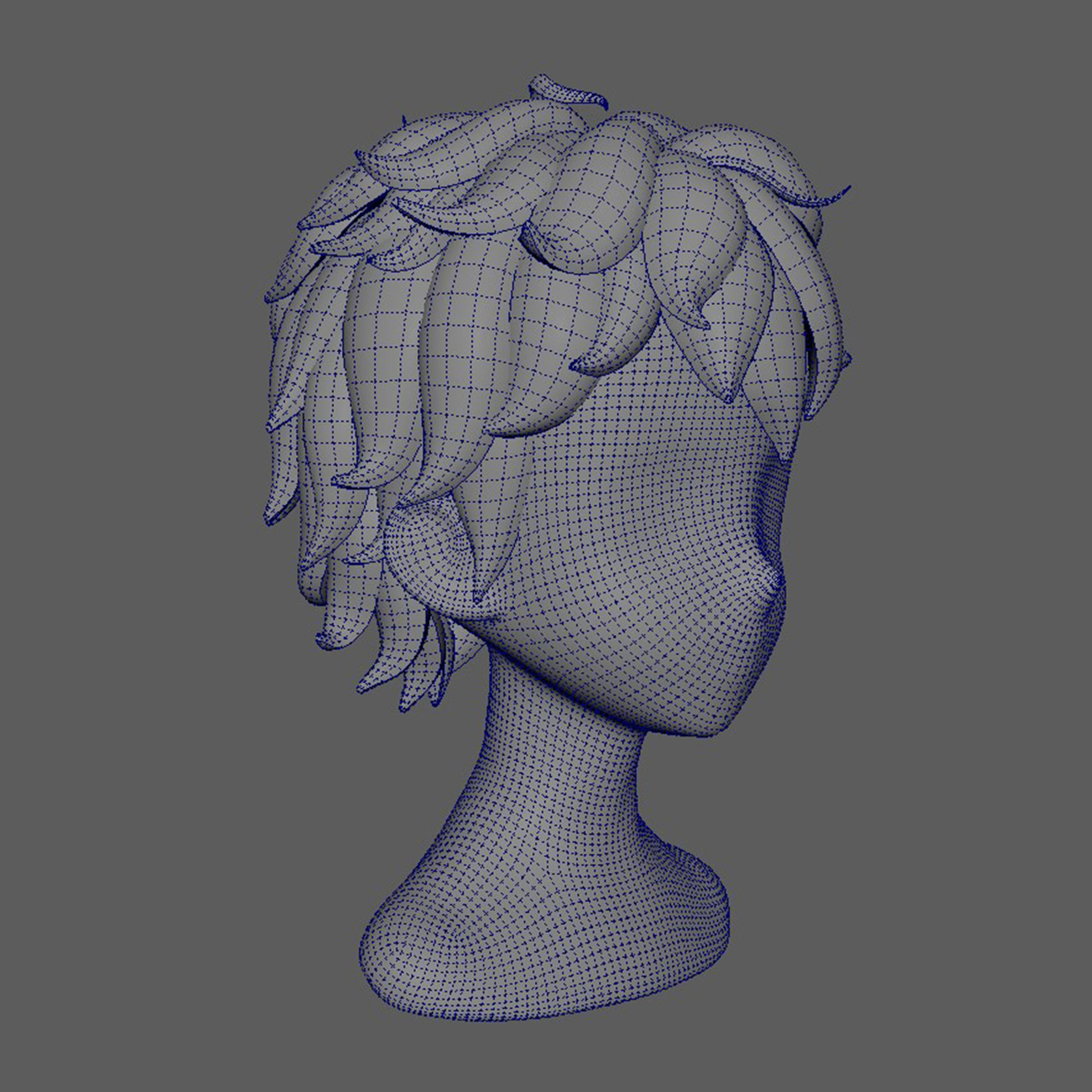 3D model Short Hair VR / AR / low-poly | CGTrader