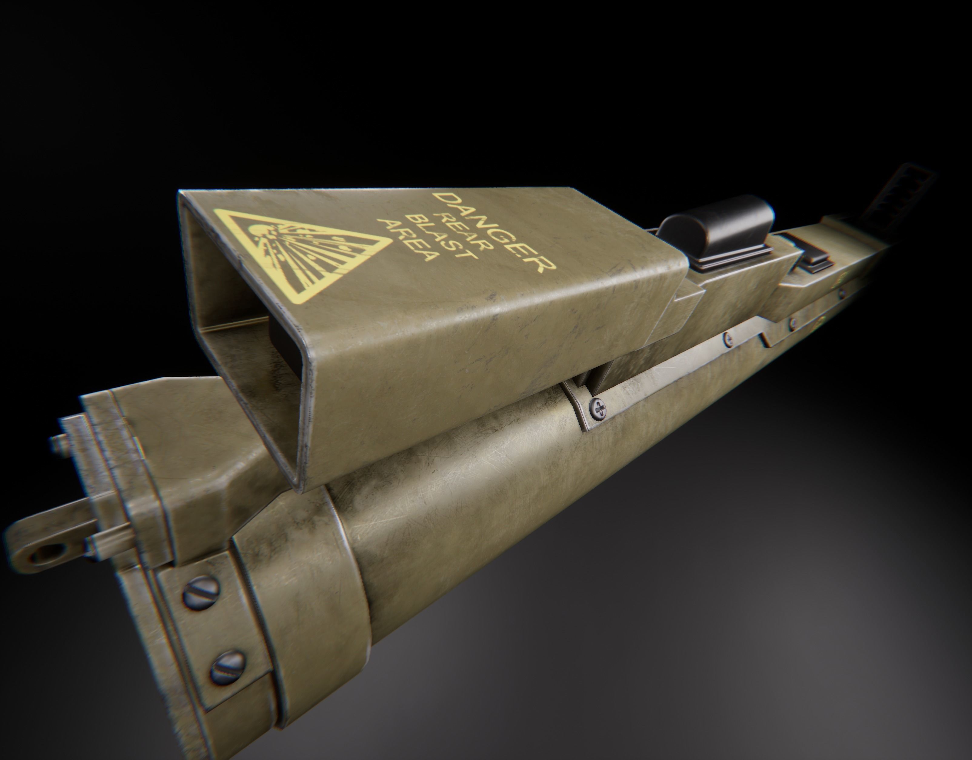 3D model Modern AAA Rocket Launcher Pack Game Ready PBR VR / AR / low ...