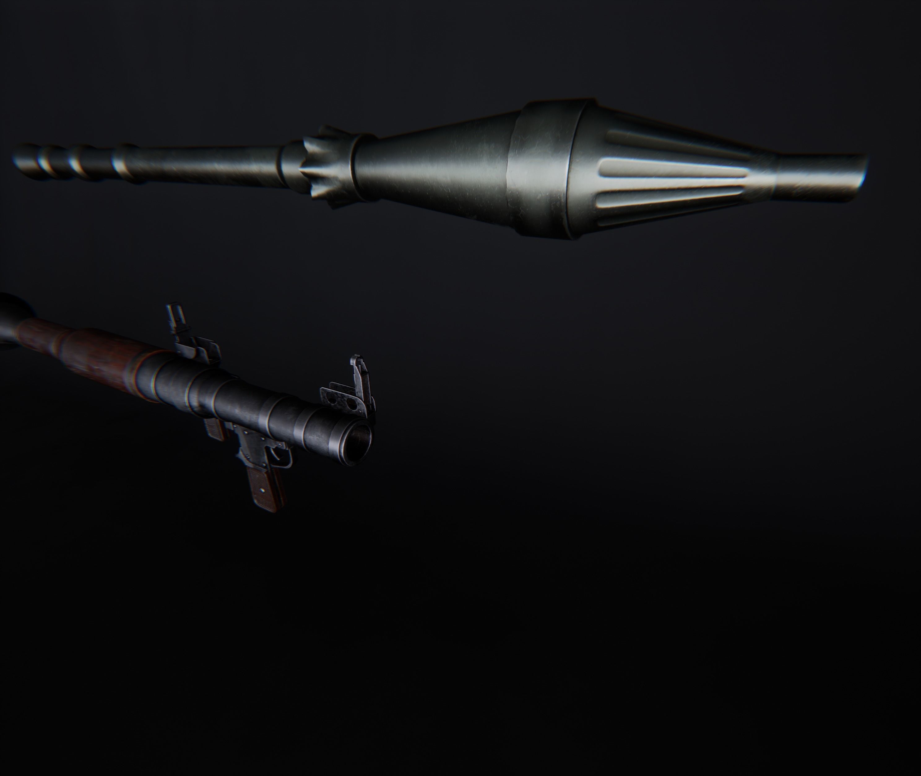 3D model Modern AAA Rocket Launcher Pack Game Ready PBR VR / AR / low ...
