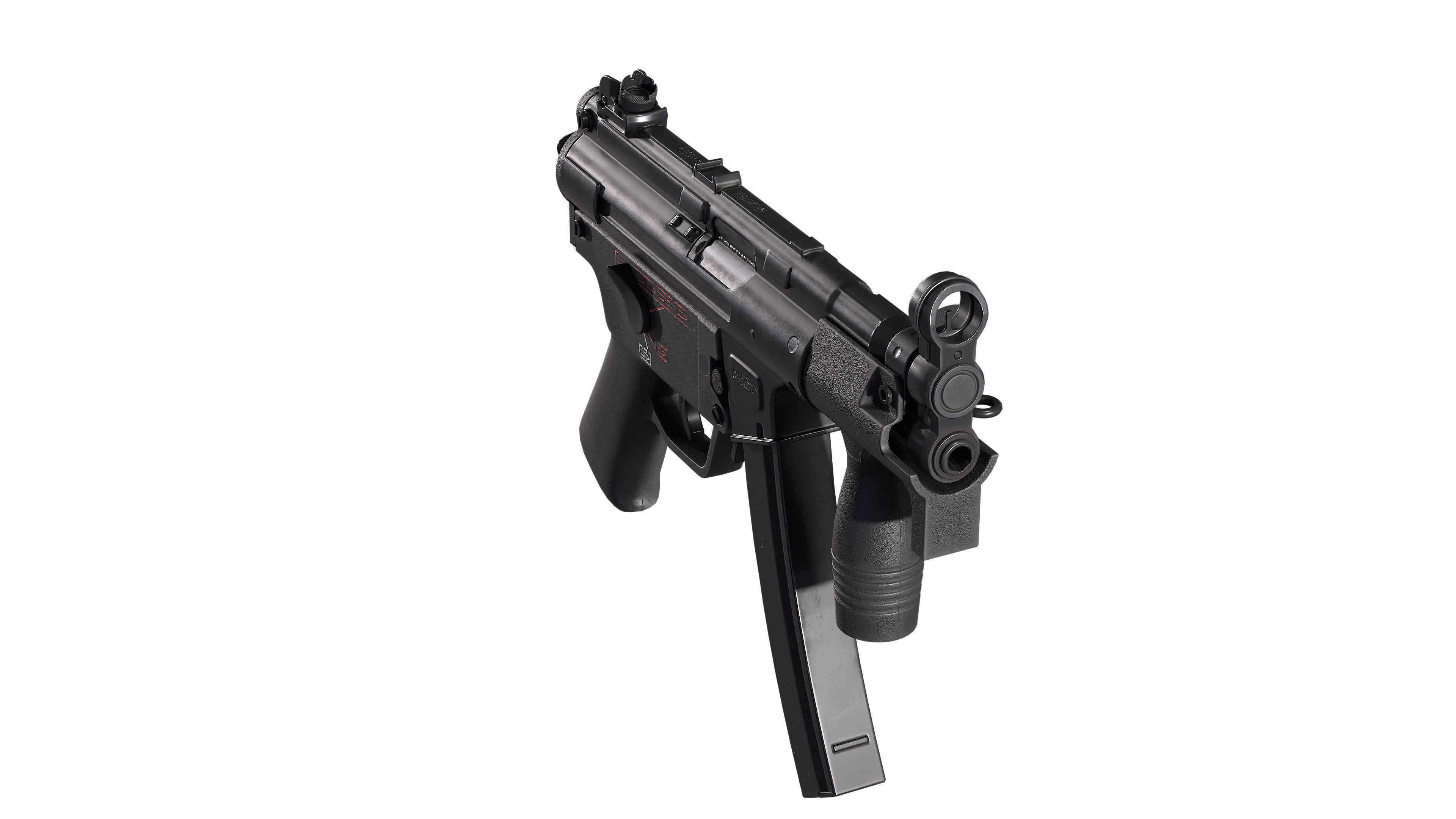 3D model MP5k submachine gun VR / AR / low-poly | CGTrader
