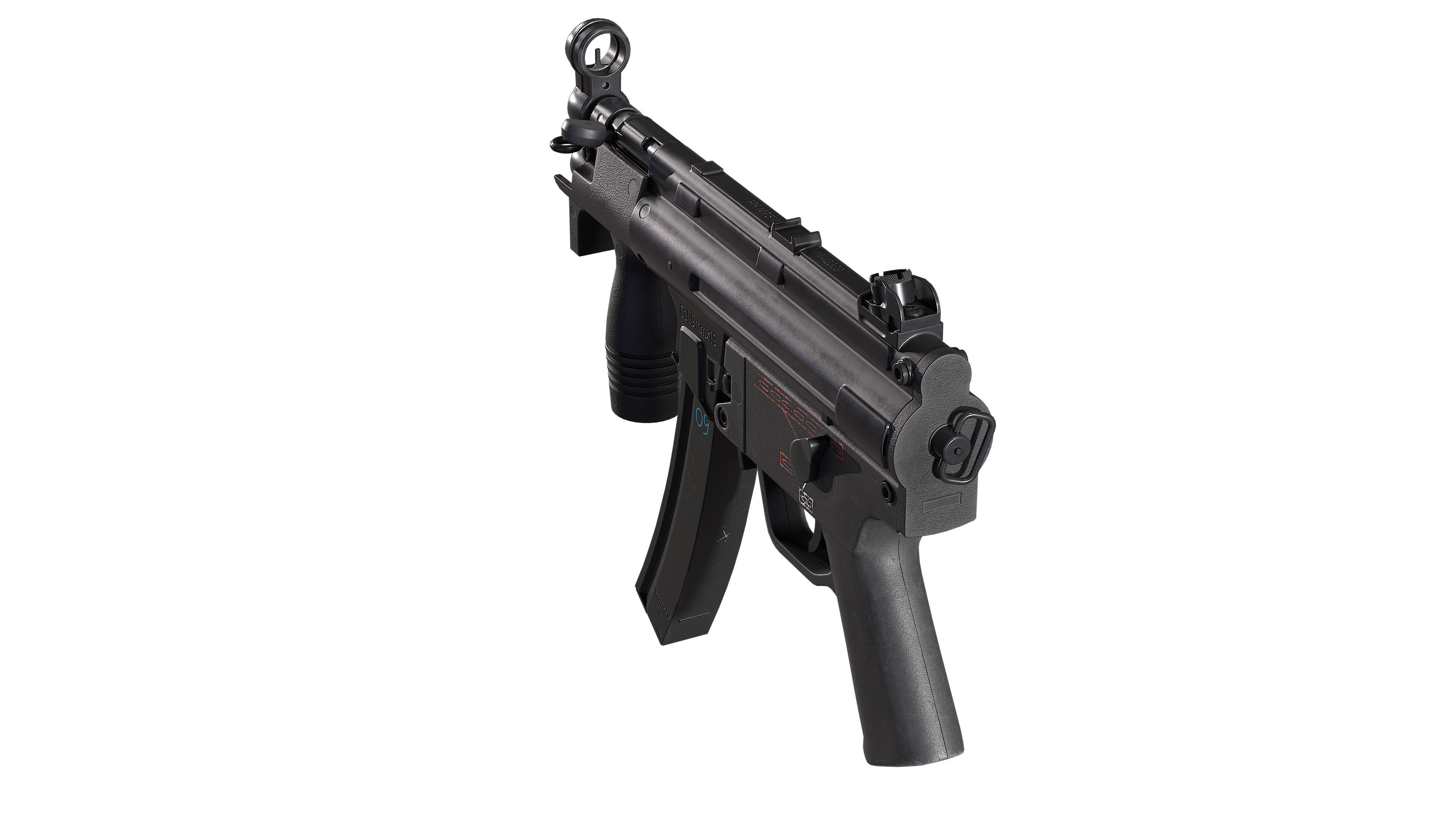 3D model MP5k submachine gun VR / AR / low-poly | CGTrader