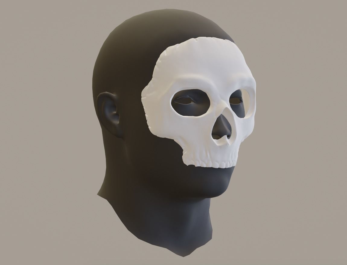 GHOST SIMON RILEY MASK COD MODERN WARFARE 2 WARZONE 2 3D model 3D ...