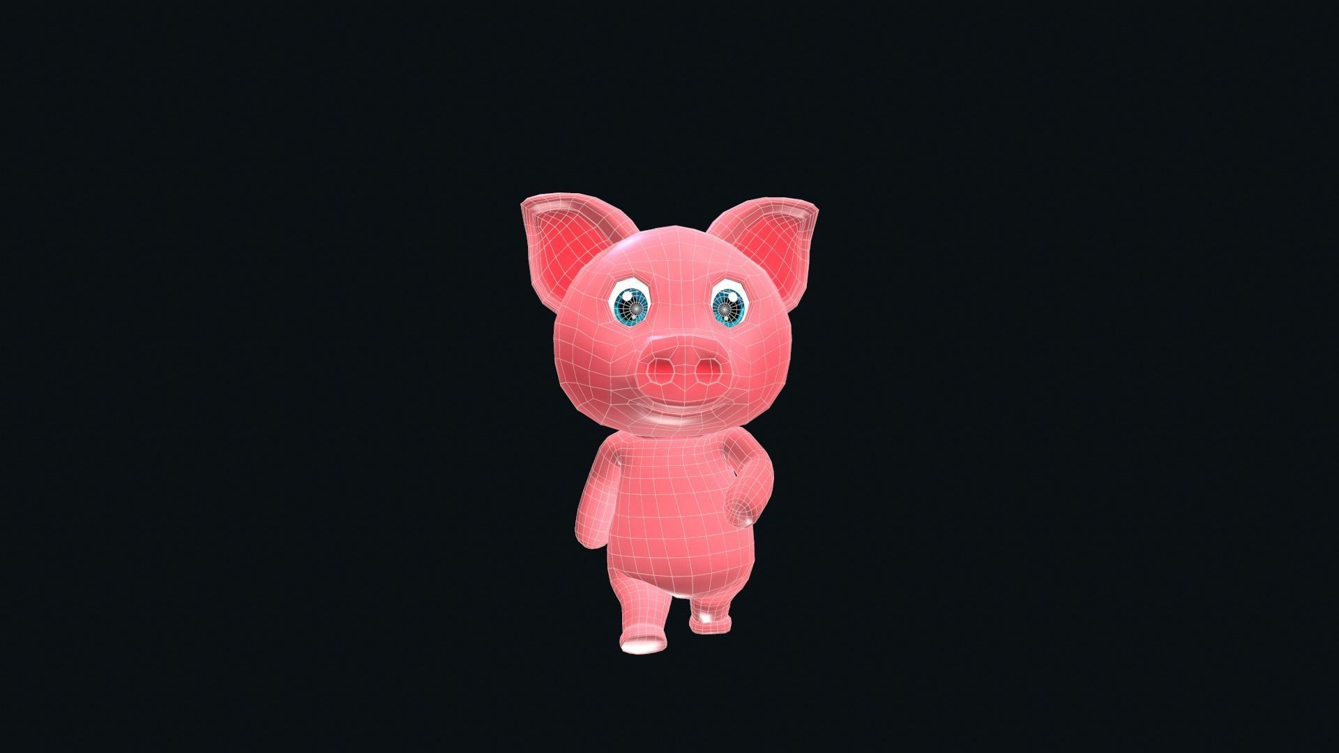 3D model Cartoon Pig Animated VR / AR / low-poly | CGTrader