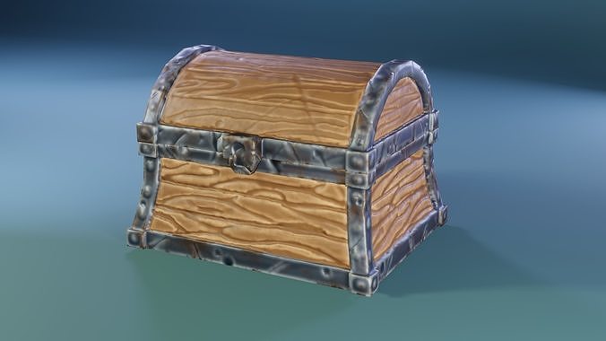 3D model Stylized Common Treasure Chest VR / AR / low-poly | CGTrader