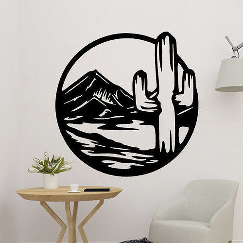 Cactus Panel Decor 3D model 3D printable | CGTrader