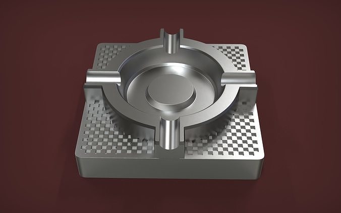 Premium Ashtray 3D model 3D printable | CGTrader