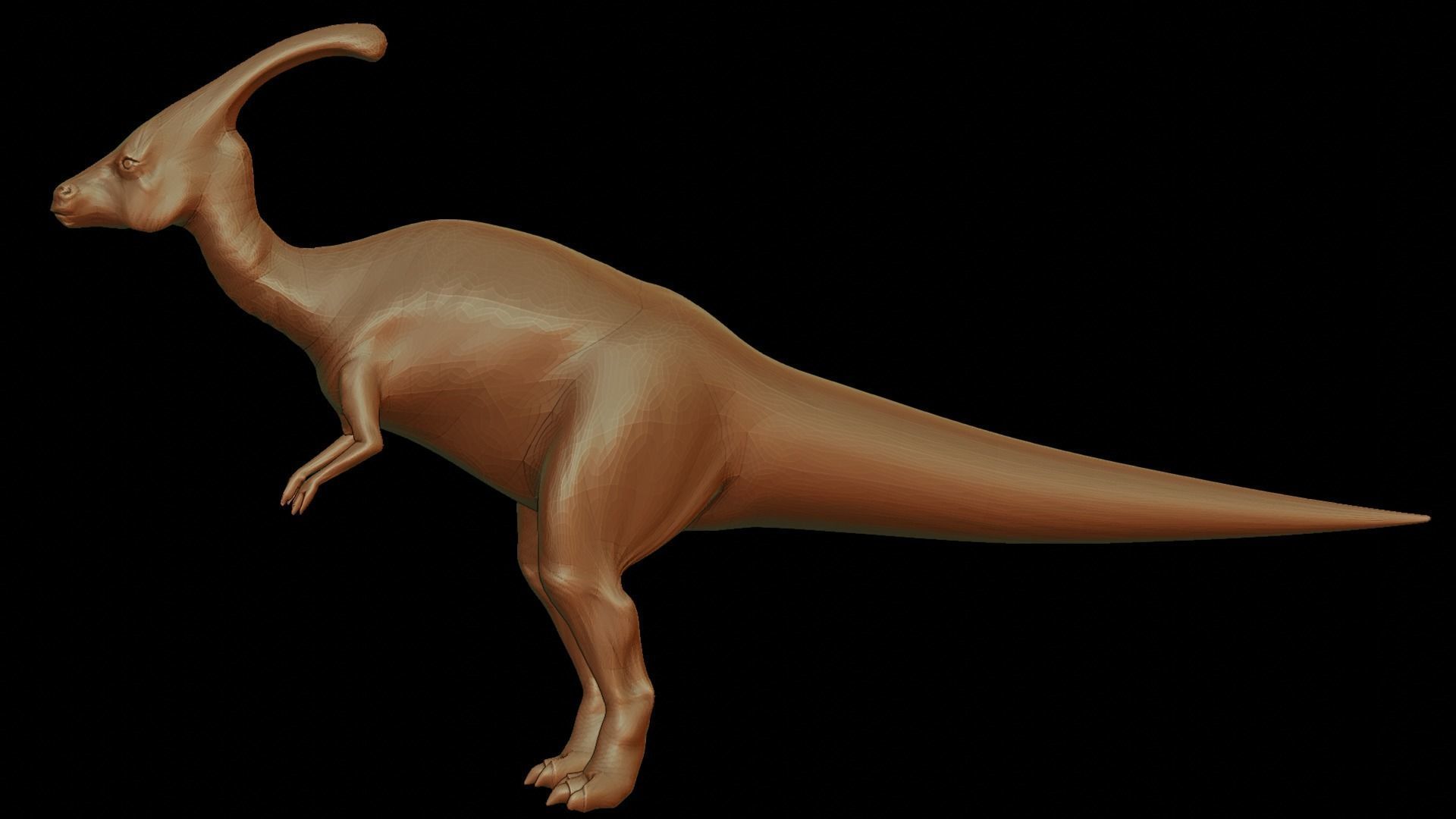 Parasaurus dinosaur 3D model 3D printable | CGTrader