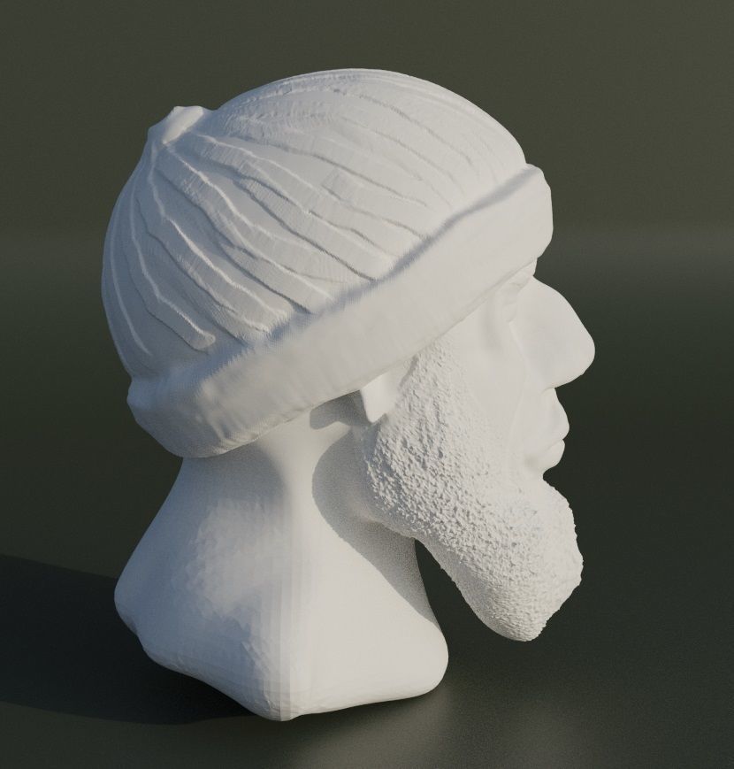 Old Man Figure - Man In Turban - Arabic Man - Muslim Man 3D model 3D ...