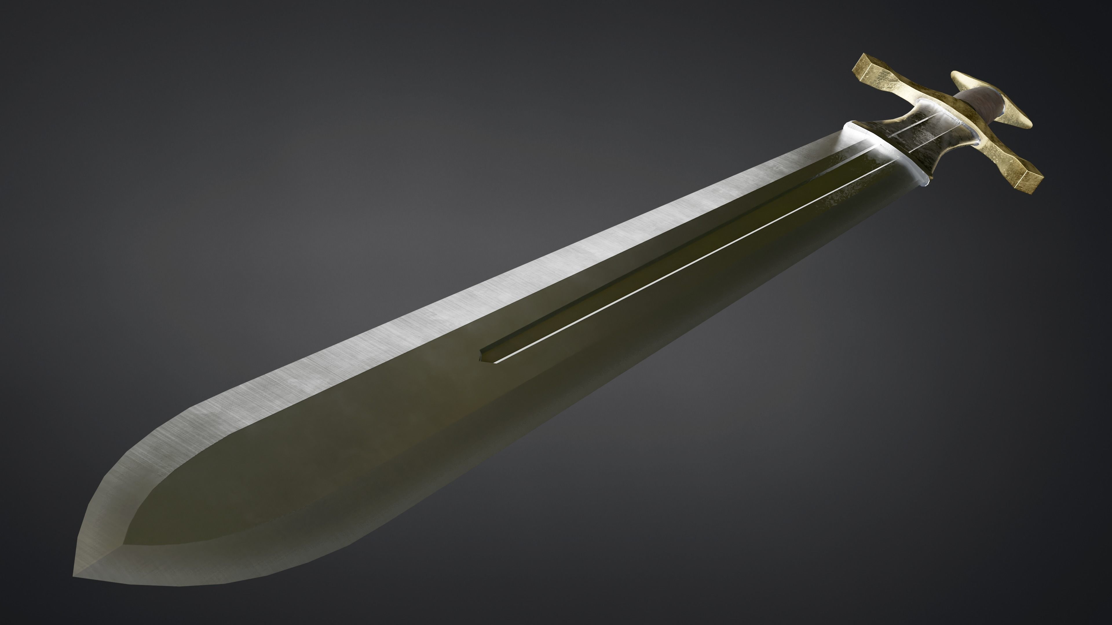 3D model Medieval sword with ricasso VR / AR / low-poly | CGTrader