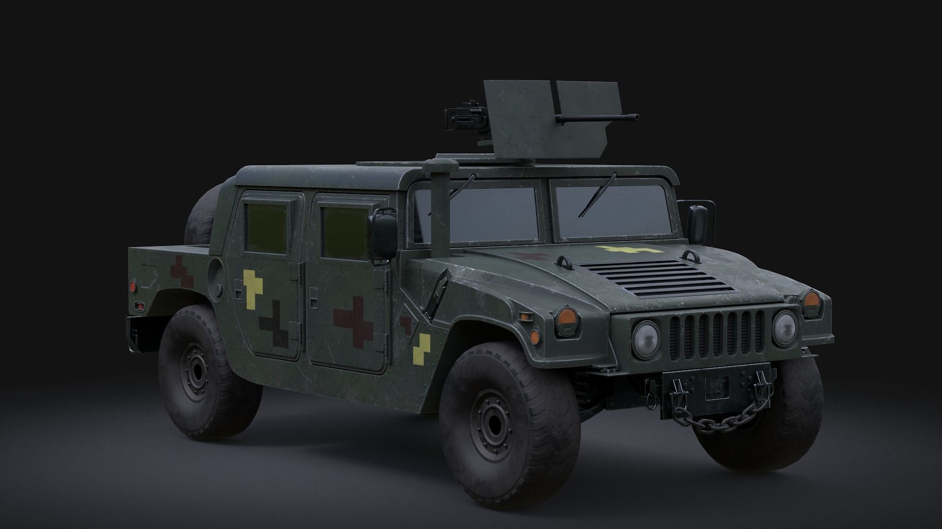 3D model HMMWV military vehicle VR / AR / low-poly | CGTrader