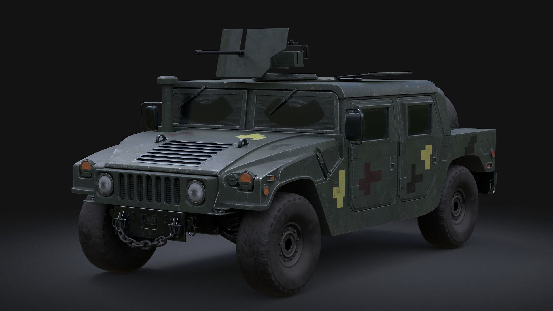 3D model HMMWV military vehicle VR / AR / low-poly | CGTrader