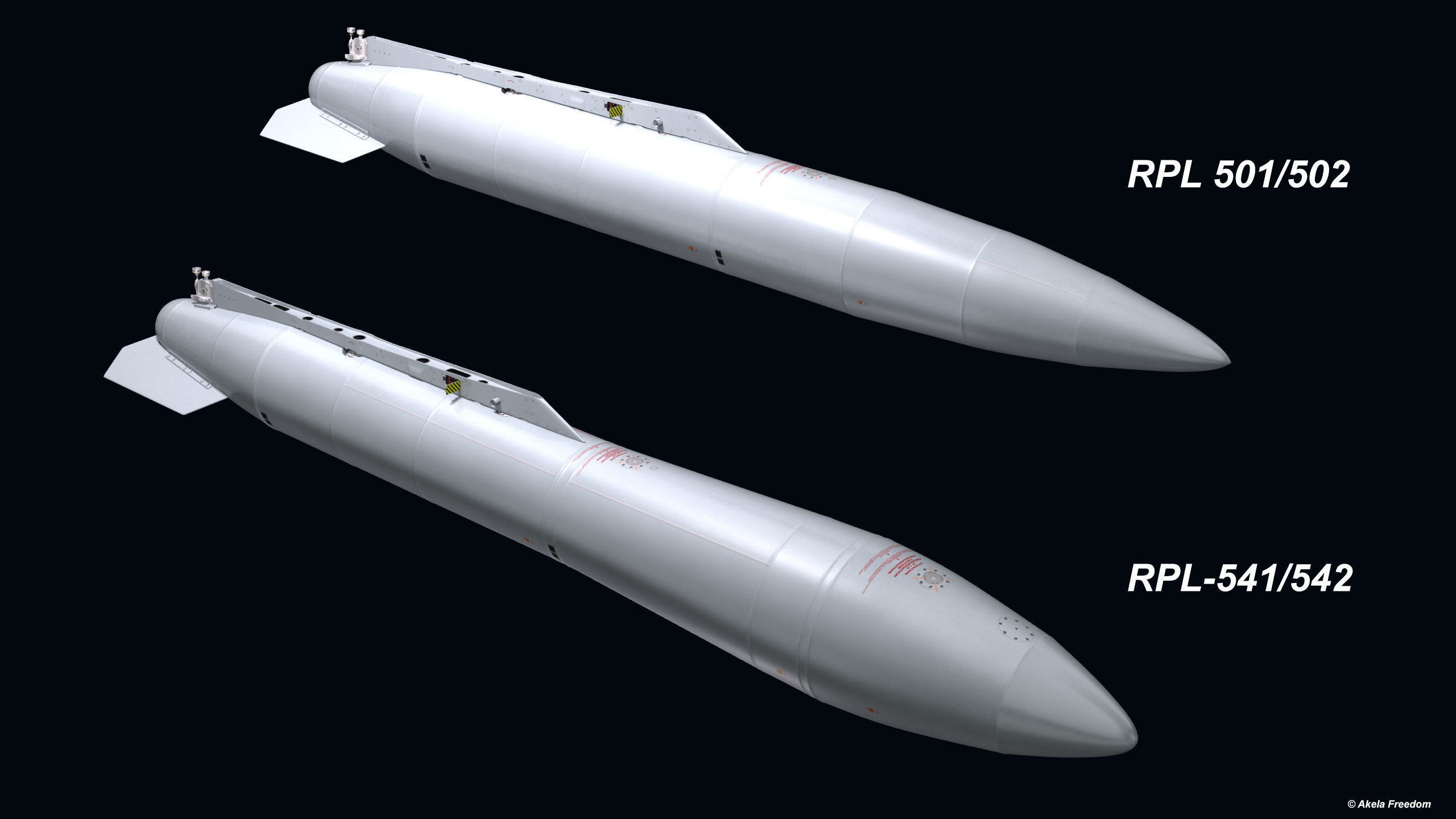 Fuel Tanks RPL-541-542 with Pylone for Mirage-2000 3D model | CGTrader
