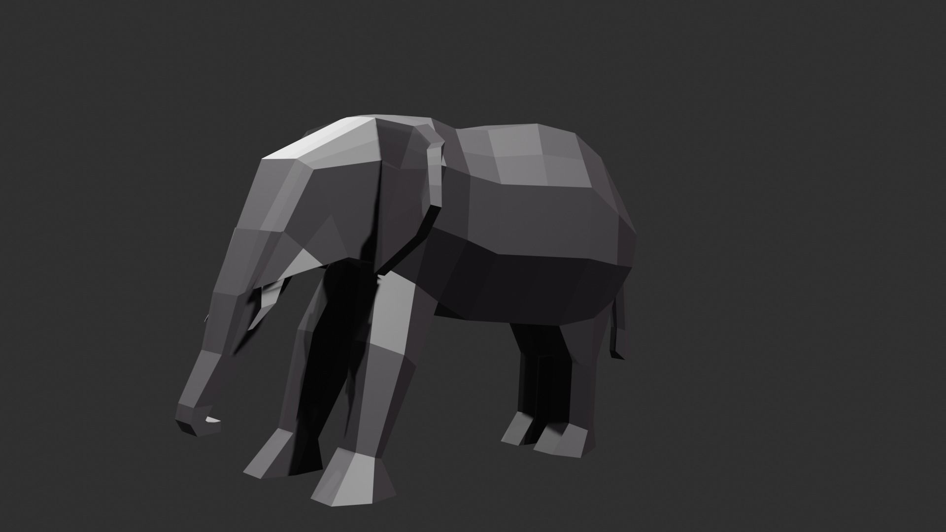 3D model Elephant low poly VR / AR / low-poly | CGTrader