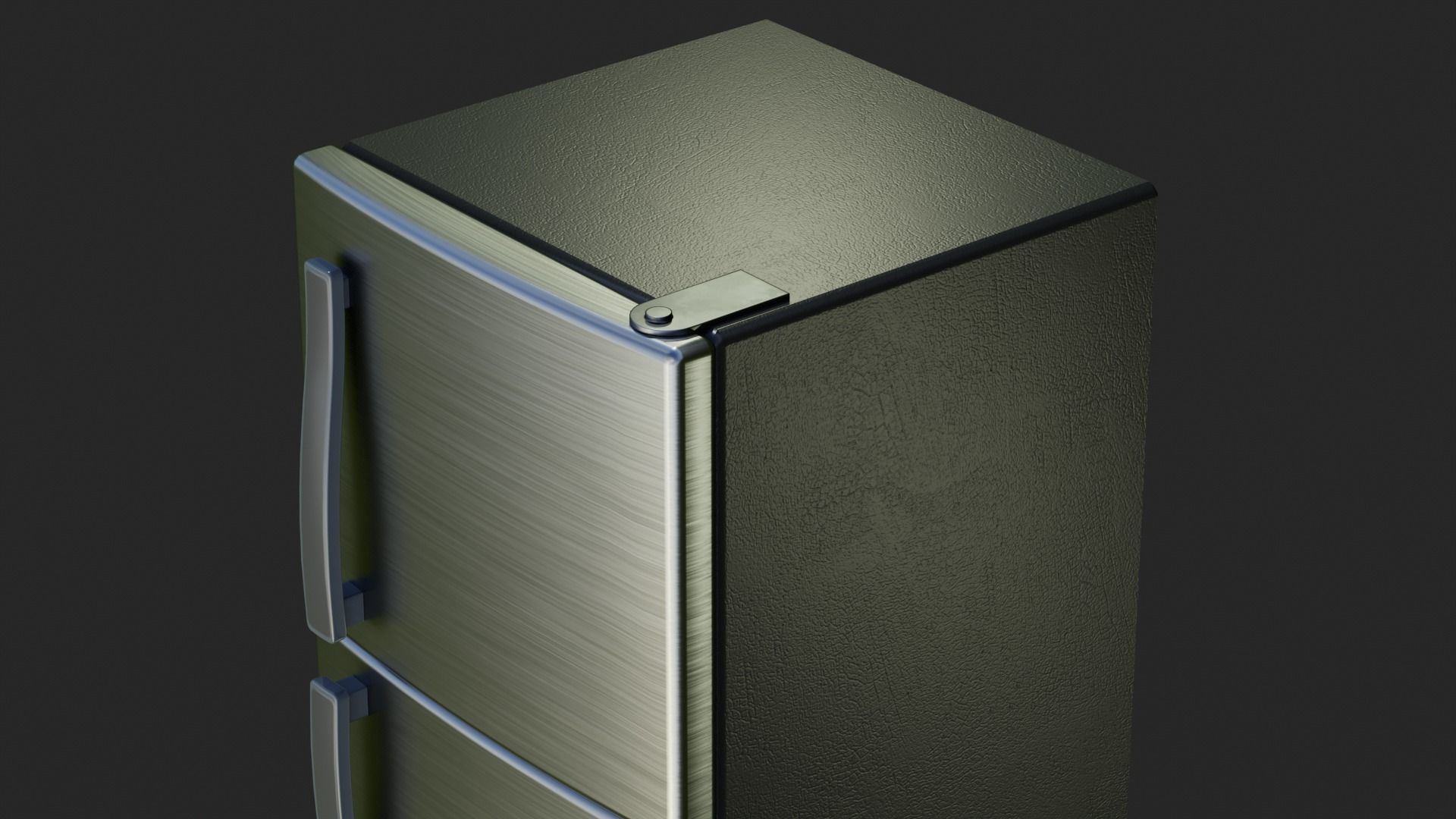 3D model Fridge game ready PBR refrigerator and freezer VR / AR / low ...