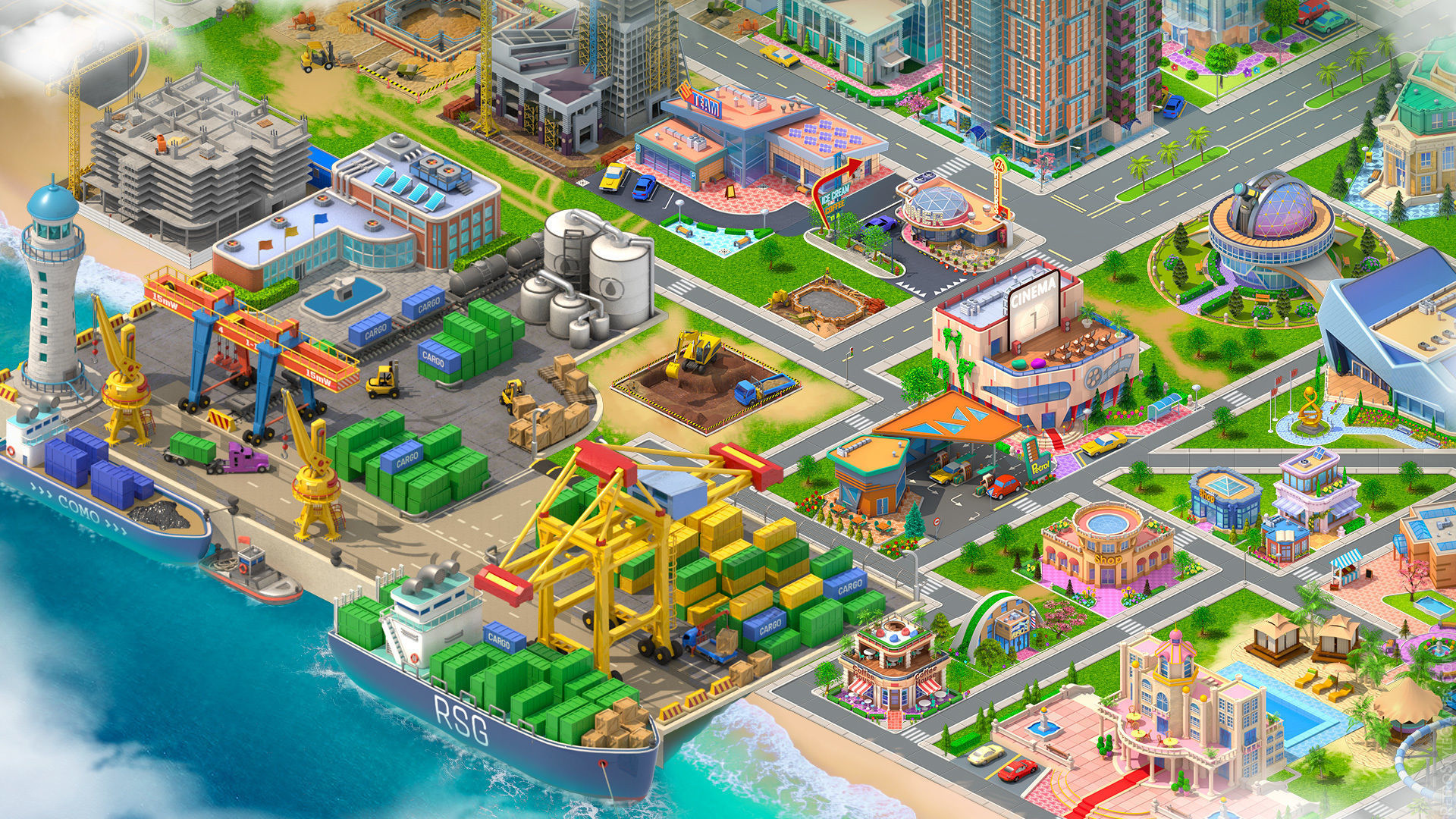 Megapolis City Builder - Isometric Ultimate Pack 3D model | CGTrader