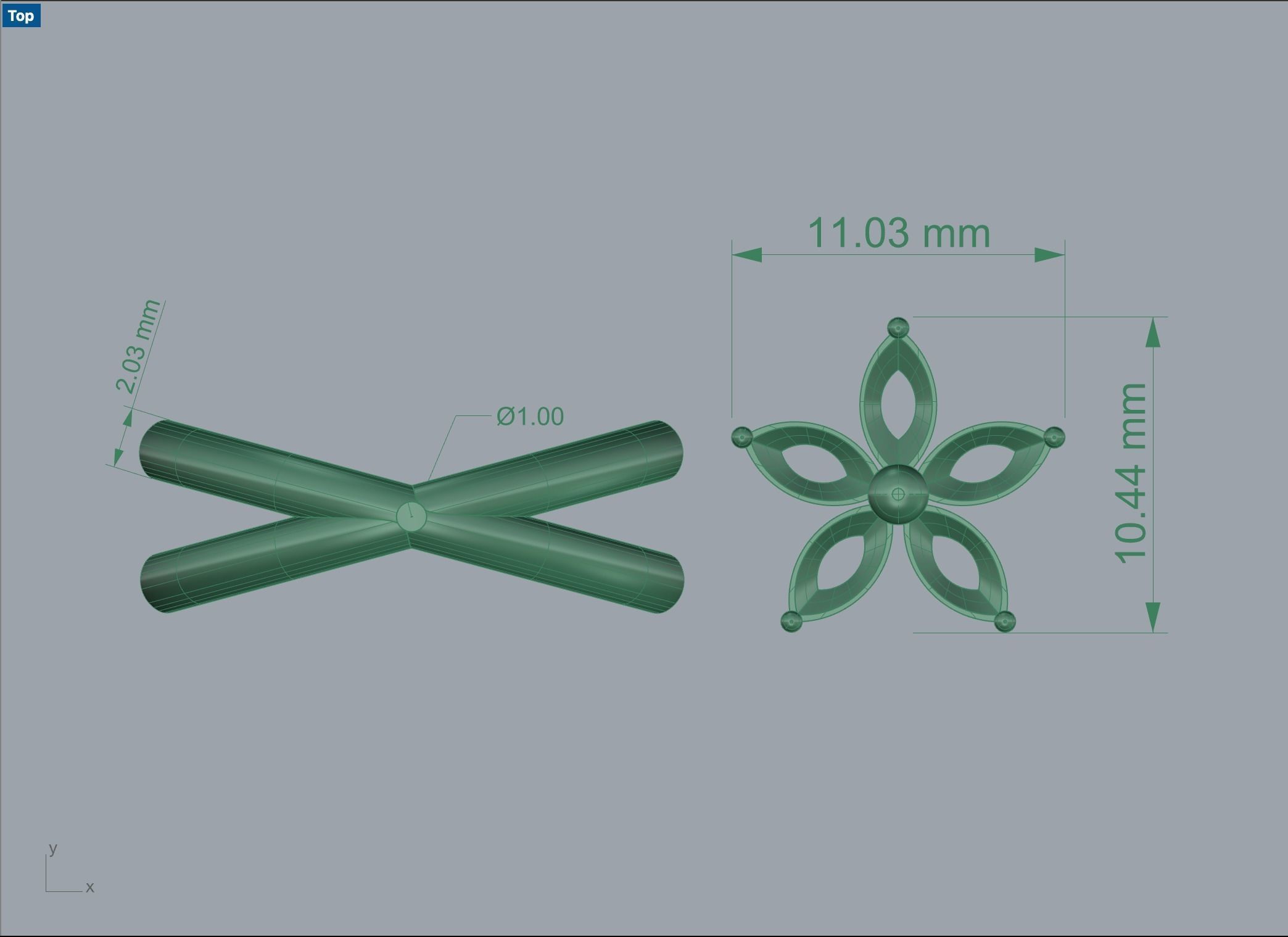Five Pointed Star Flower Ring Marquise Stones 3D model 3D printable ...