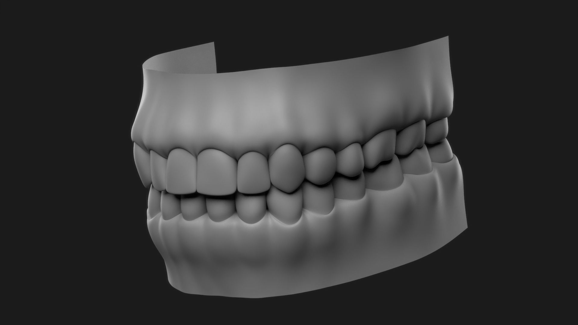 Realistic Human Jaws and Tongue 3D model | CGTrader