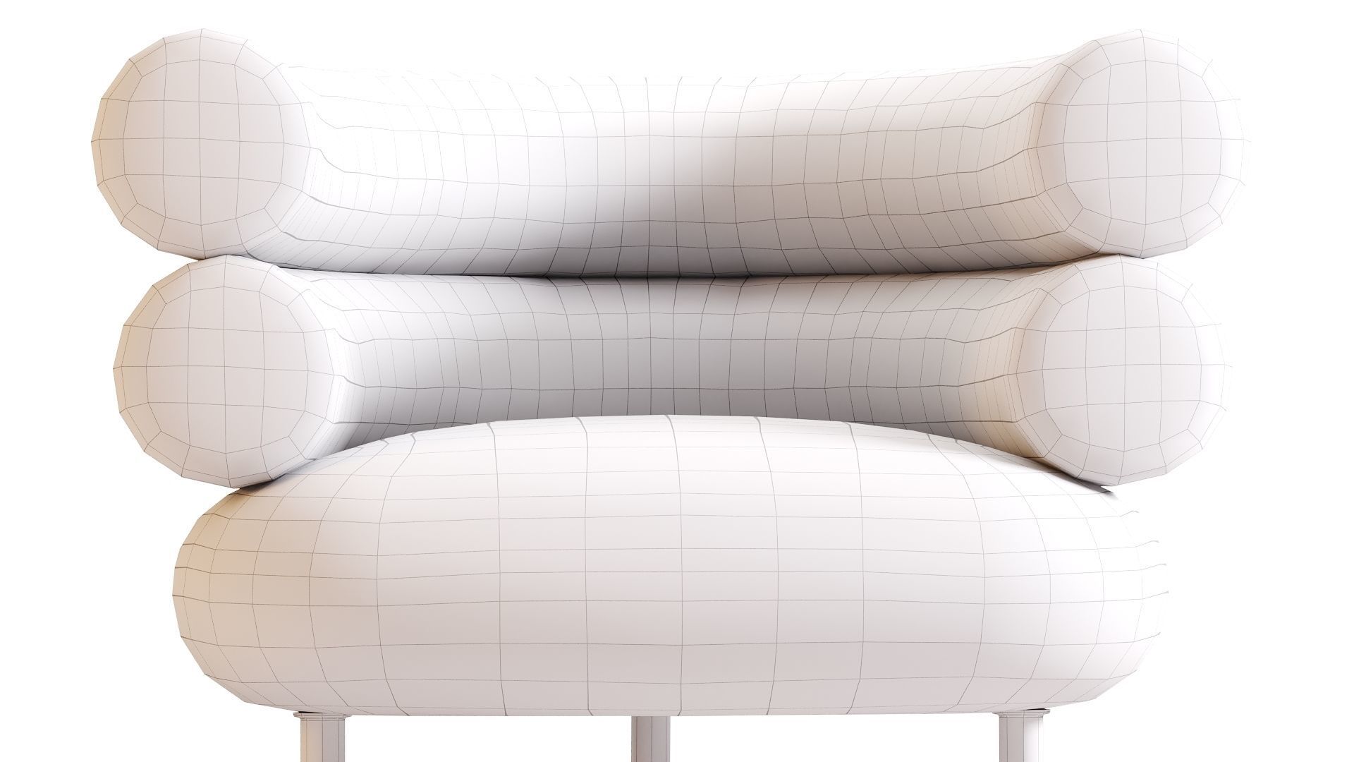 3D model Low Poly Bibendum ClassiCon Armchair VR / AR / low-poly | CGTrader