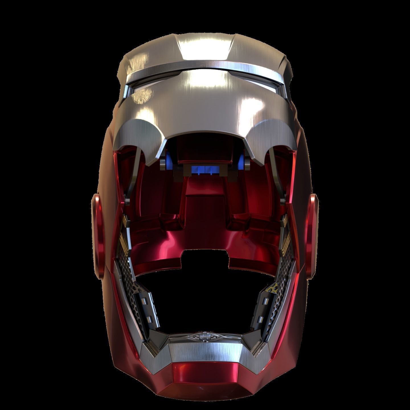 Iron man mk33 helmet with inner details and motorization 3D model 3D ...