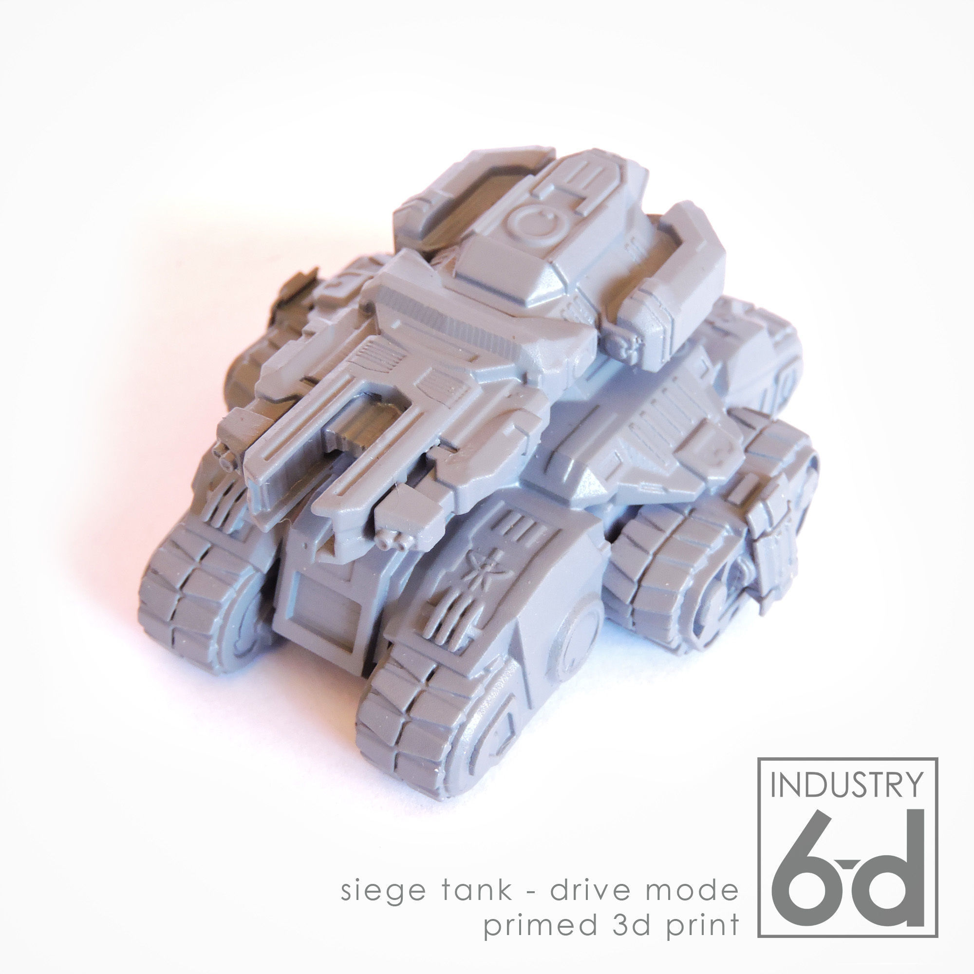 Siege Tank - Drive Mode 3D model 3D printable | CGTrader