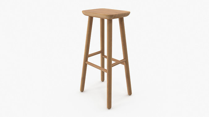 Jasper Bar Stool 3D model | CGTrader