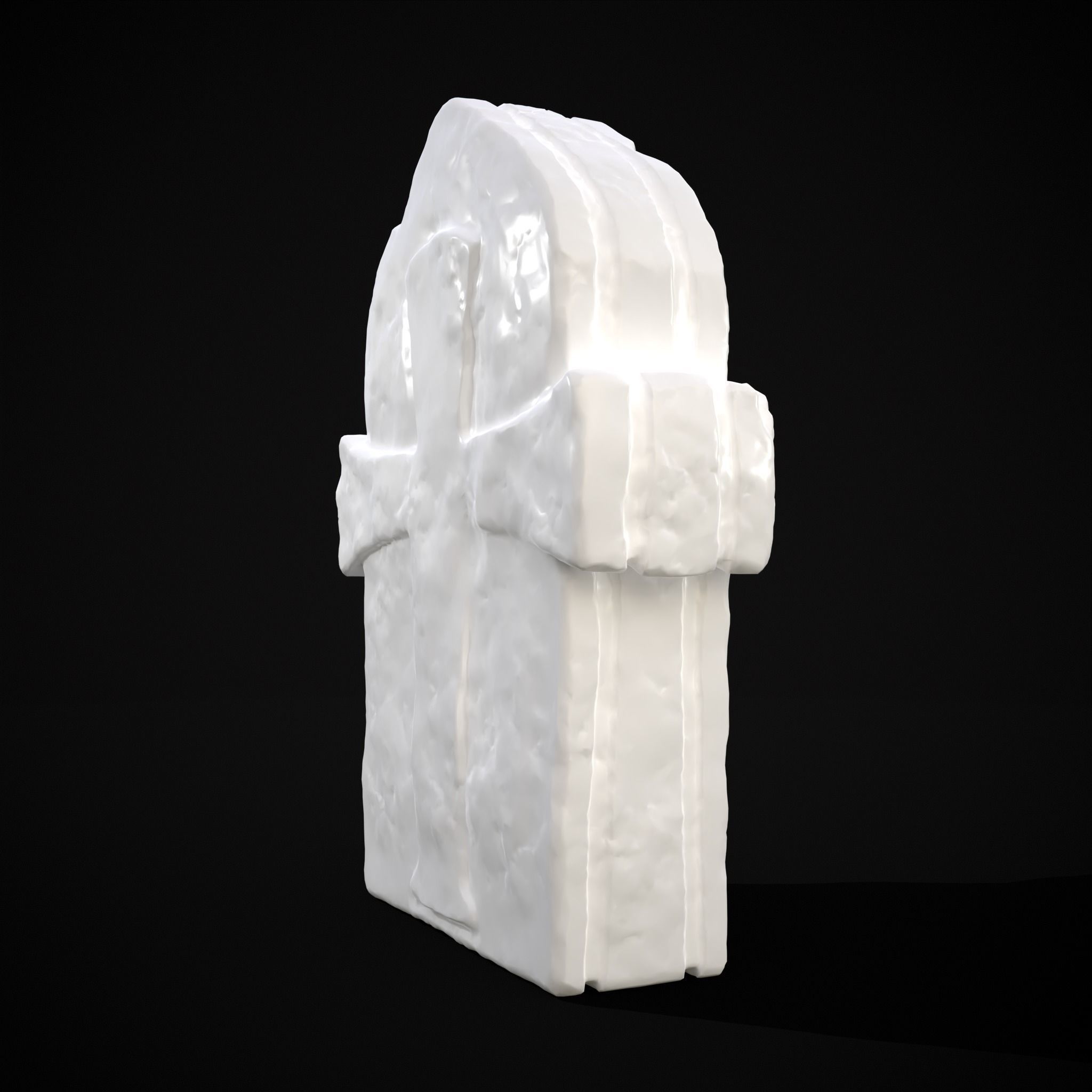 Knotted Engraved Cross Standard Gravestone 3D model 3D printable | CGTrader