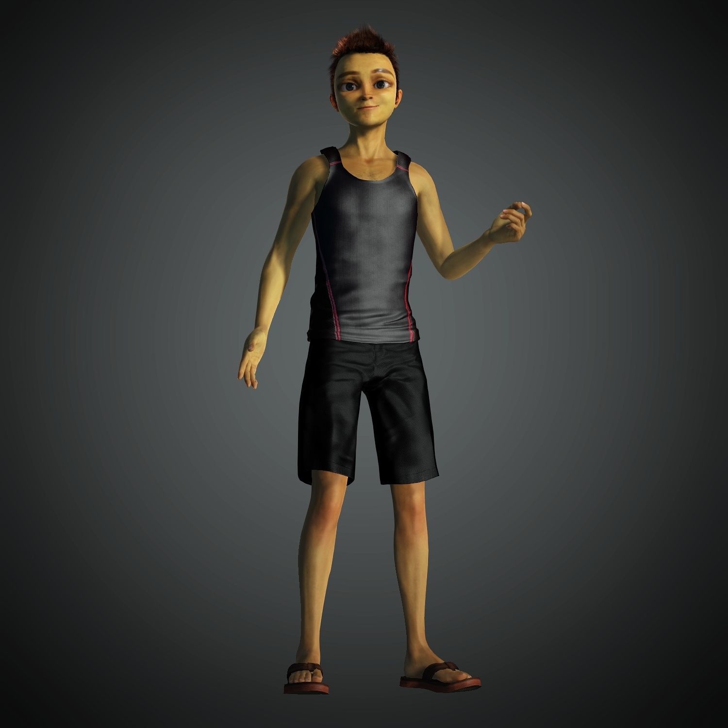 Weird Cartoon Character Semi Realistic Blender Maya Iclone 3D model ...