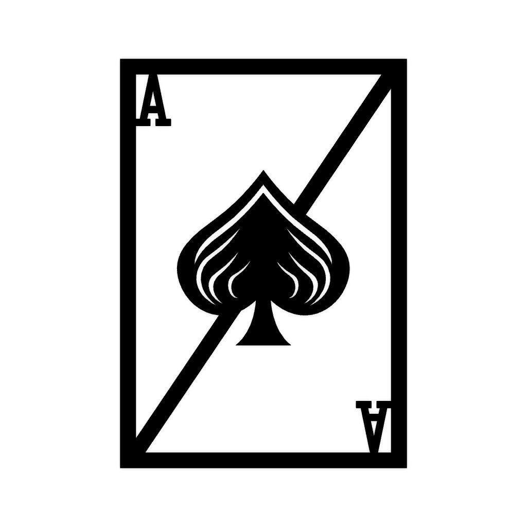 Aces Card Wall Decor 3D model 3D printable | CGTrader