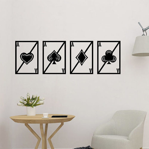 Aces Card Wall Decor 3D model 3D printable | CGTrader