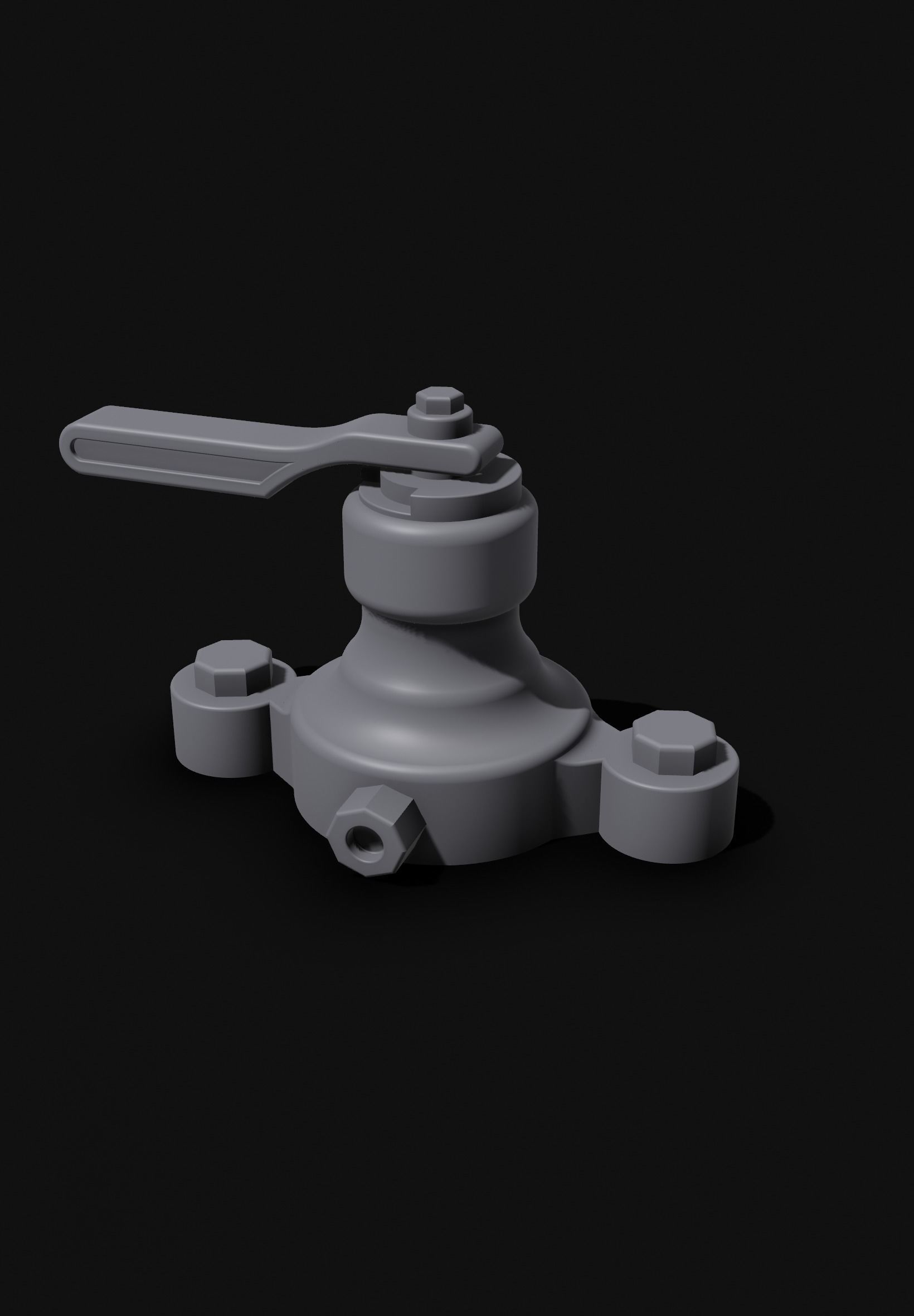 Locomotive brake valve 3D model 3D printable | CGTrader