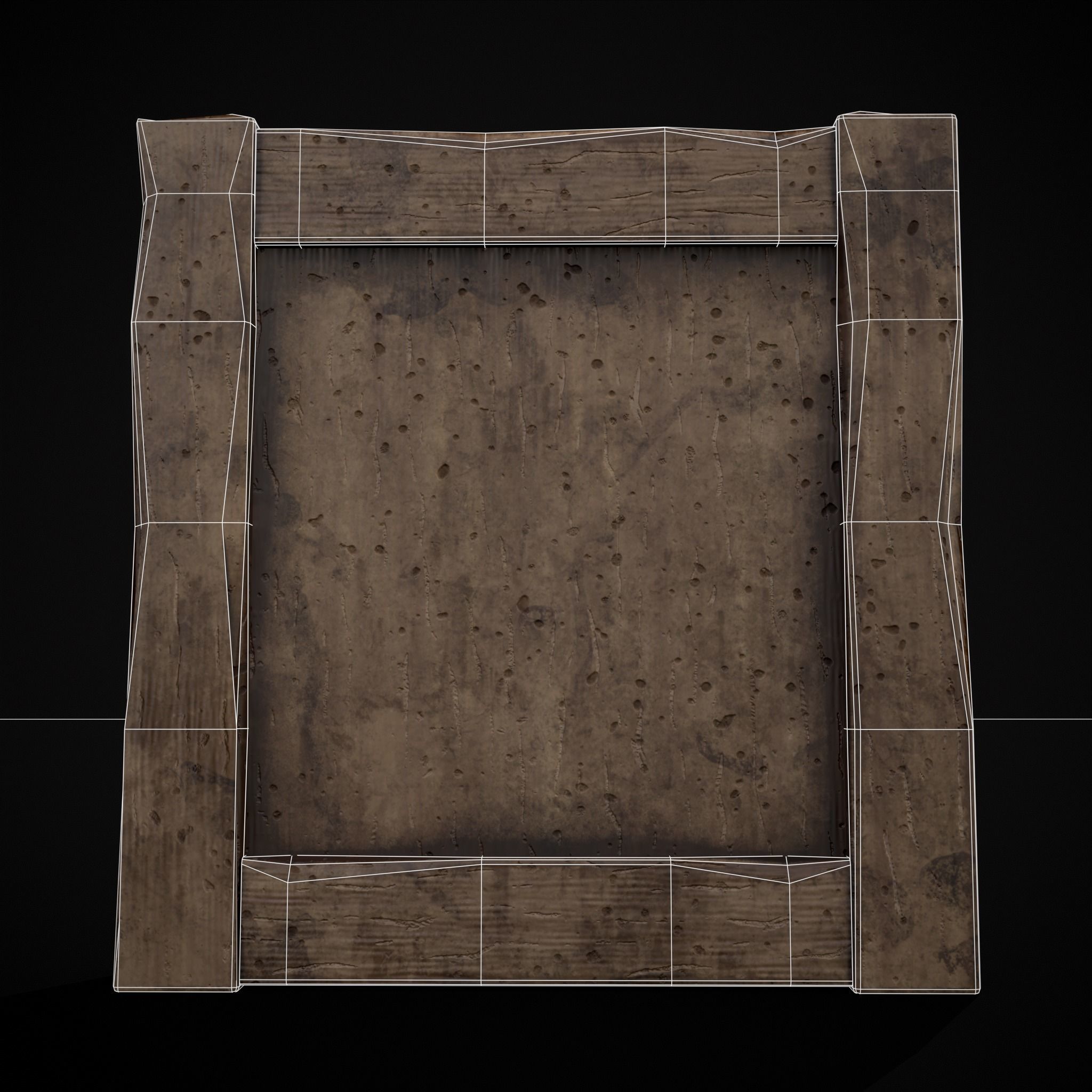 3D model Four Wooden Valentines Picture Frames VR / AR / low-poly | CGTrader