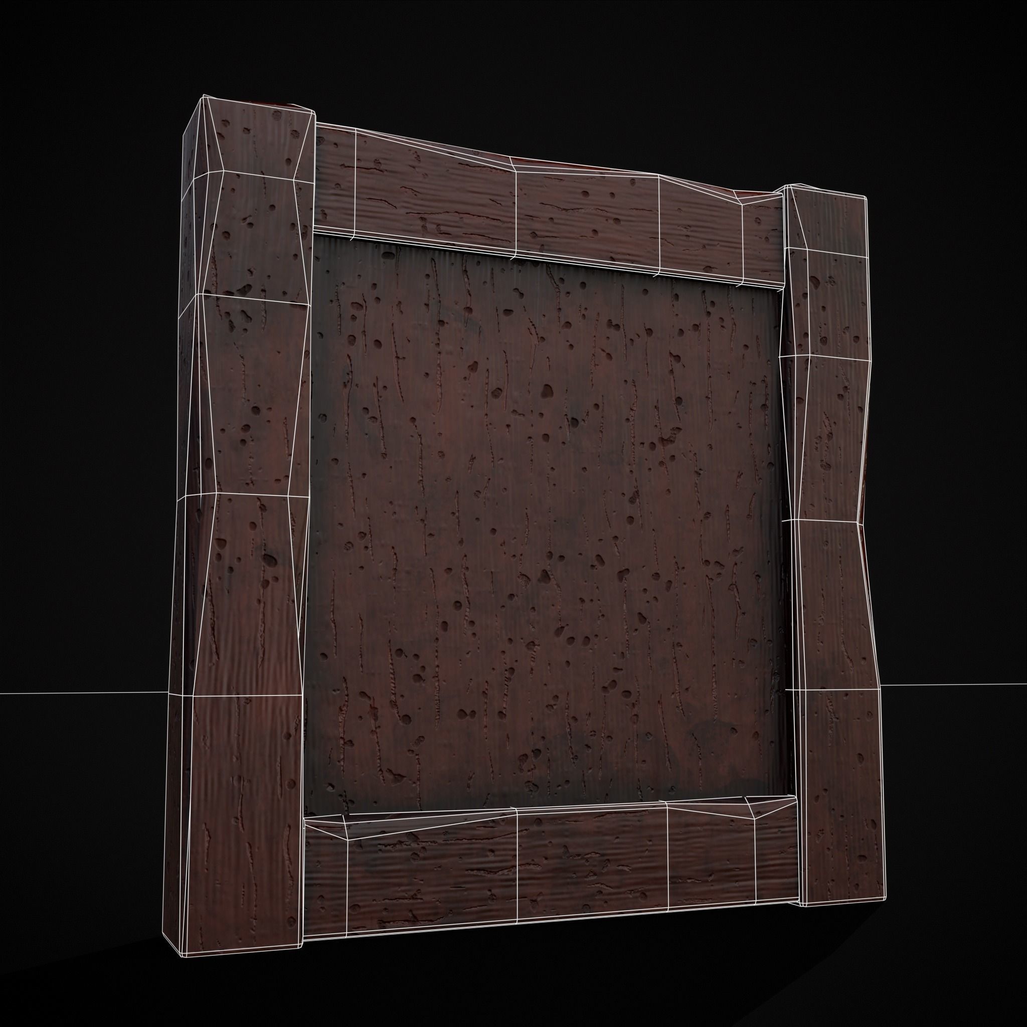 3D model Four Wooden Valentines Picture Frames VR / AR / low-poly | CGTrader