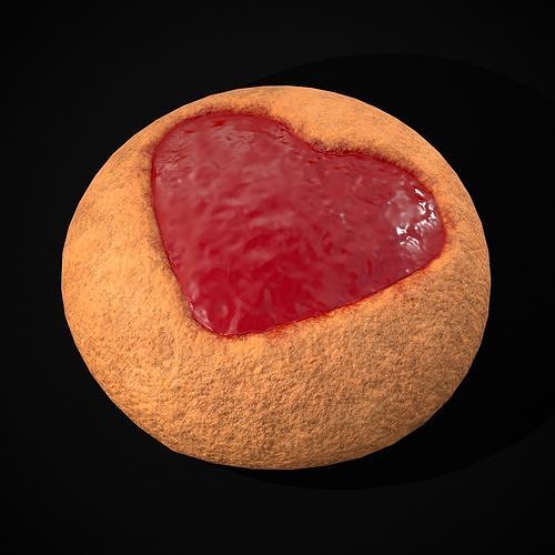 3D model Jelly Heart Biscuit VR / AR / low-poly | CGTrader
