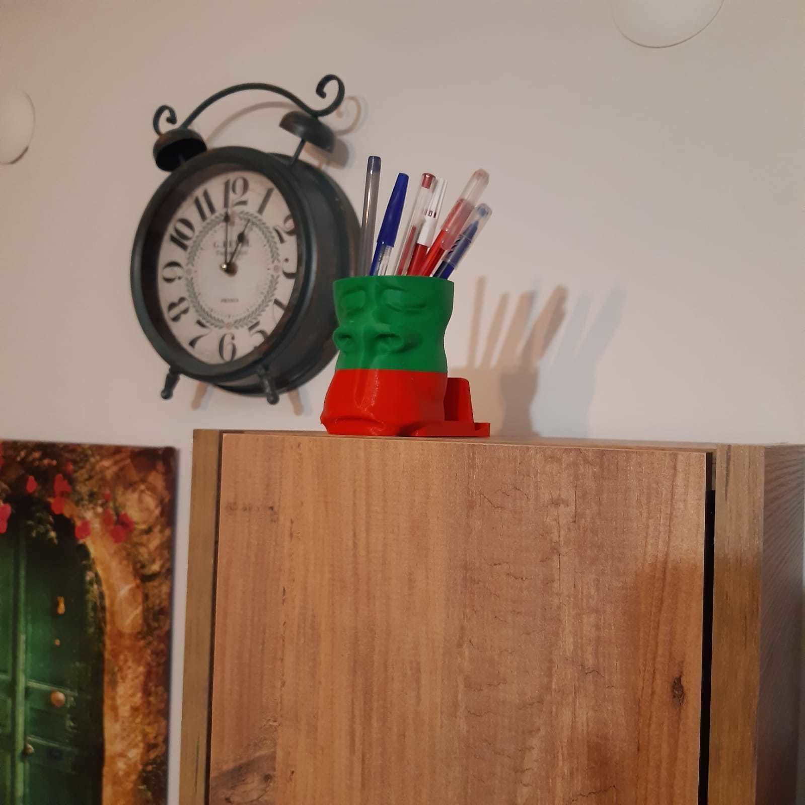 Unique Ape-Monkey Phone Holder with Pen Holder 3D model 3D printable ...