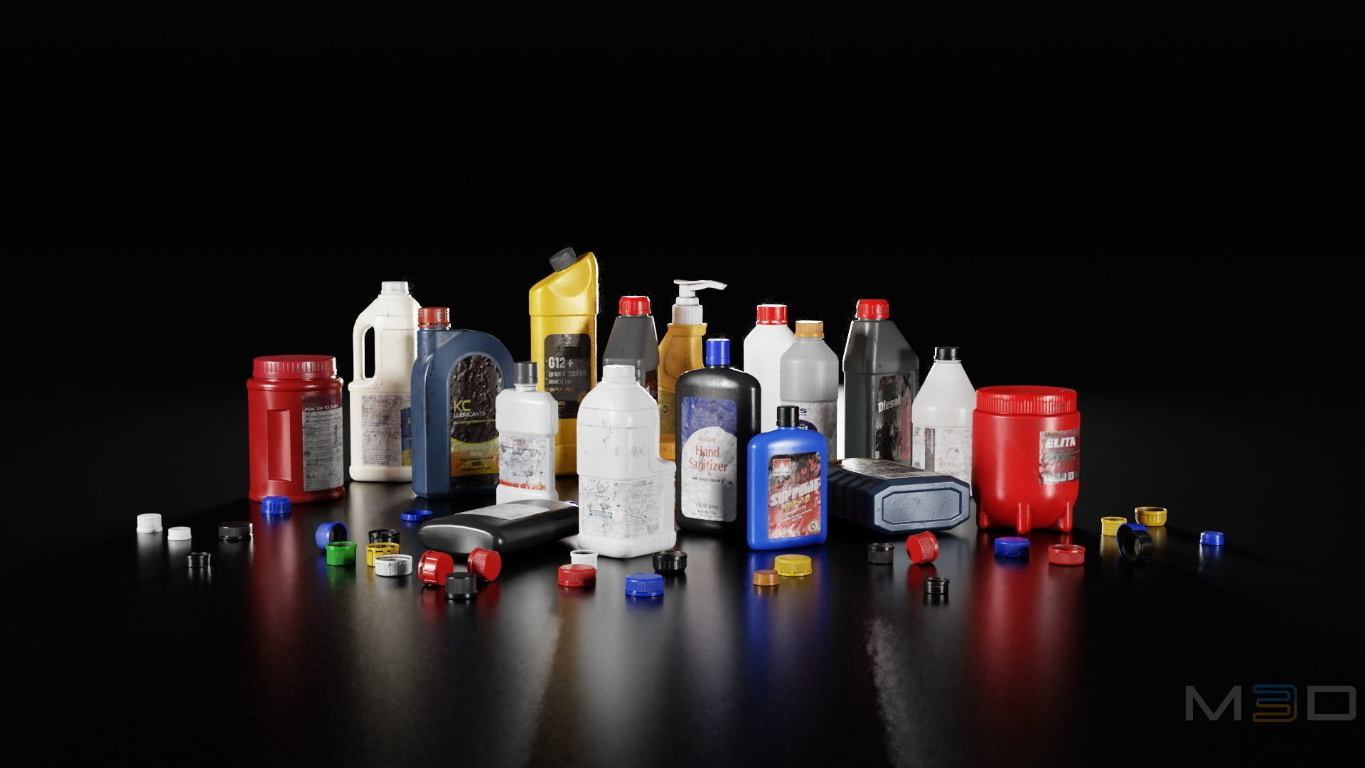 3D model Plastic Containers VR / AR / low-poly | CGTrader