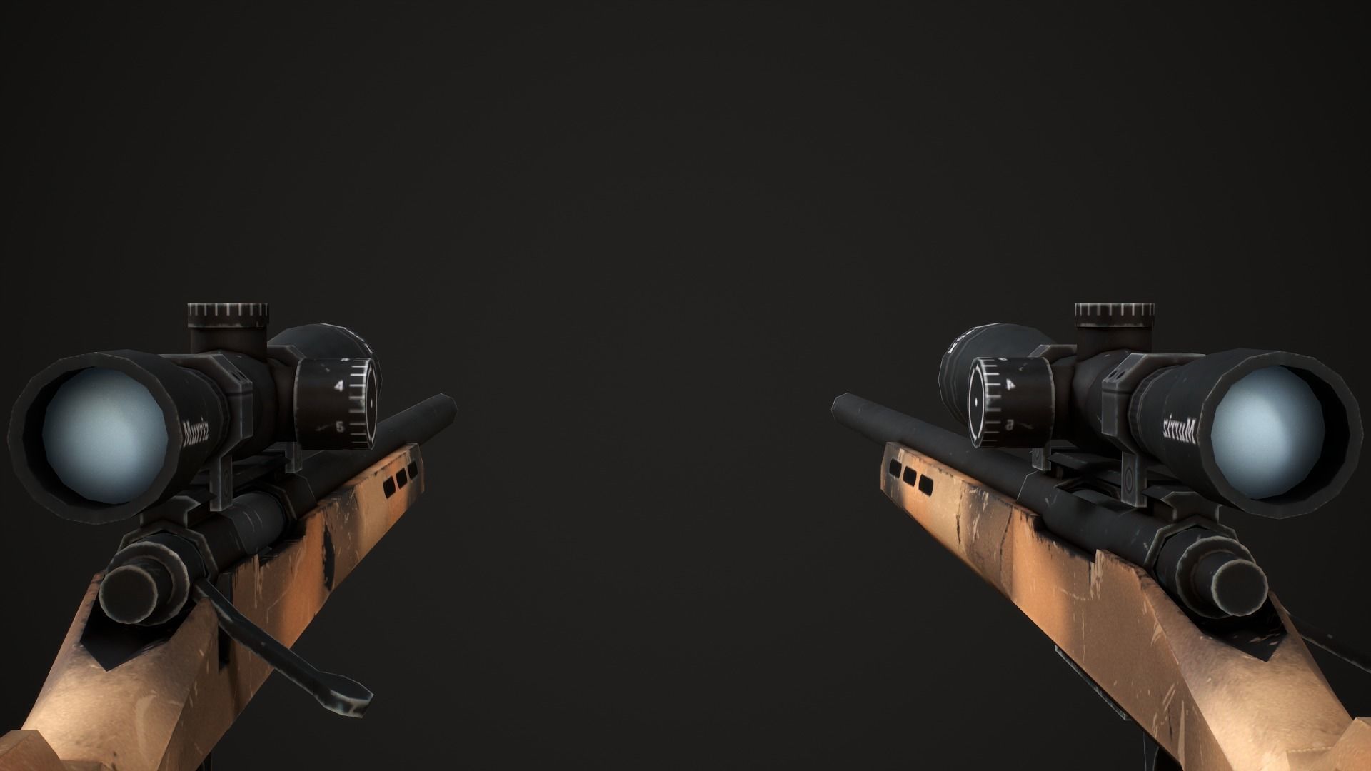 3D model M24 Sniper Rifle - Low Poly Game Ready VR / AR / low-poly ...