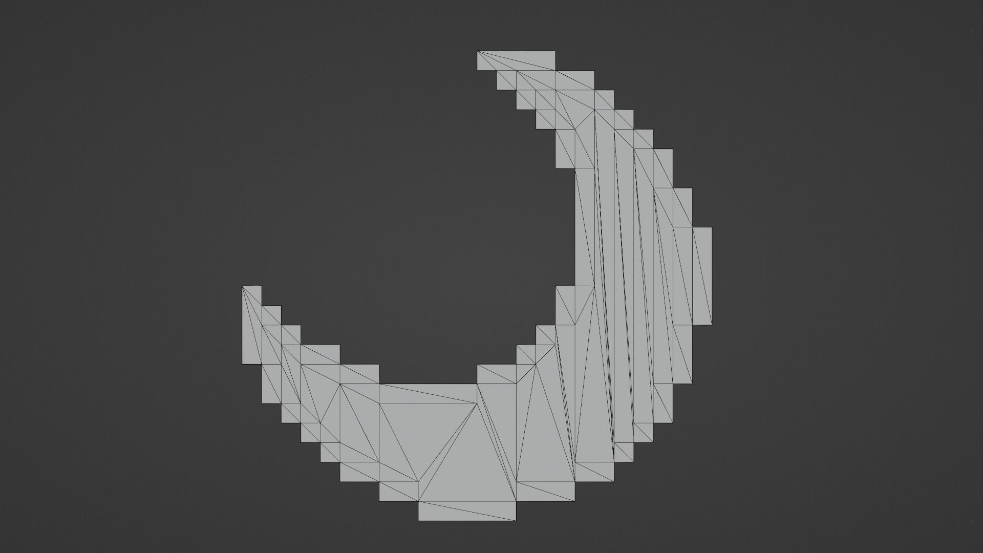 3D model Pixel Moon VR / AR / low-poly | CGTrader
