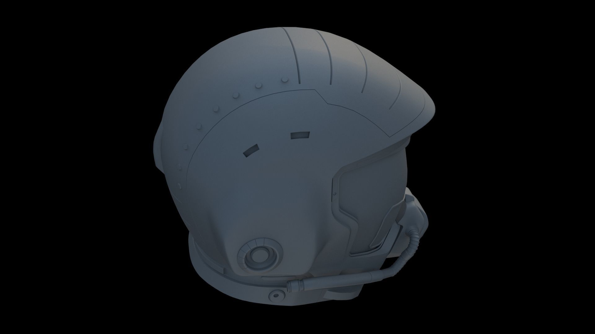 Sci-Fi Helmet 3D model | CGTrader