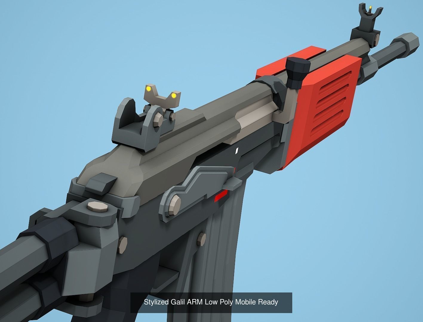 3D Model Collection Large Stylized Weapon Pack vol 01 - Low Poly Game ...