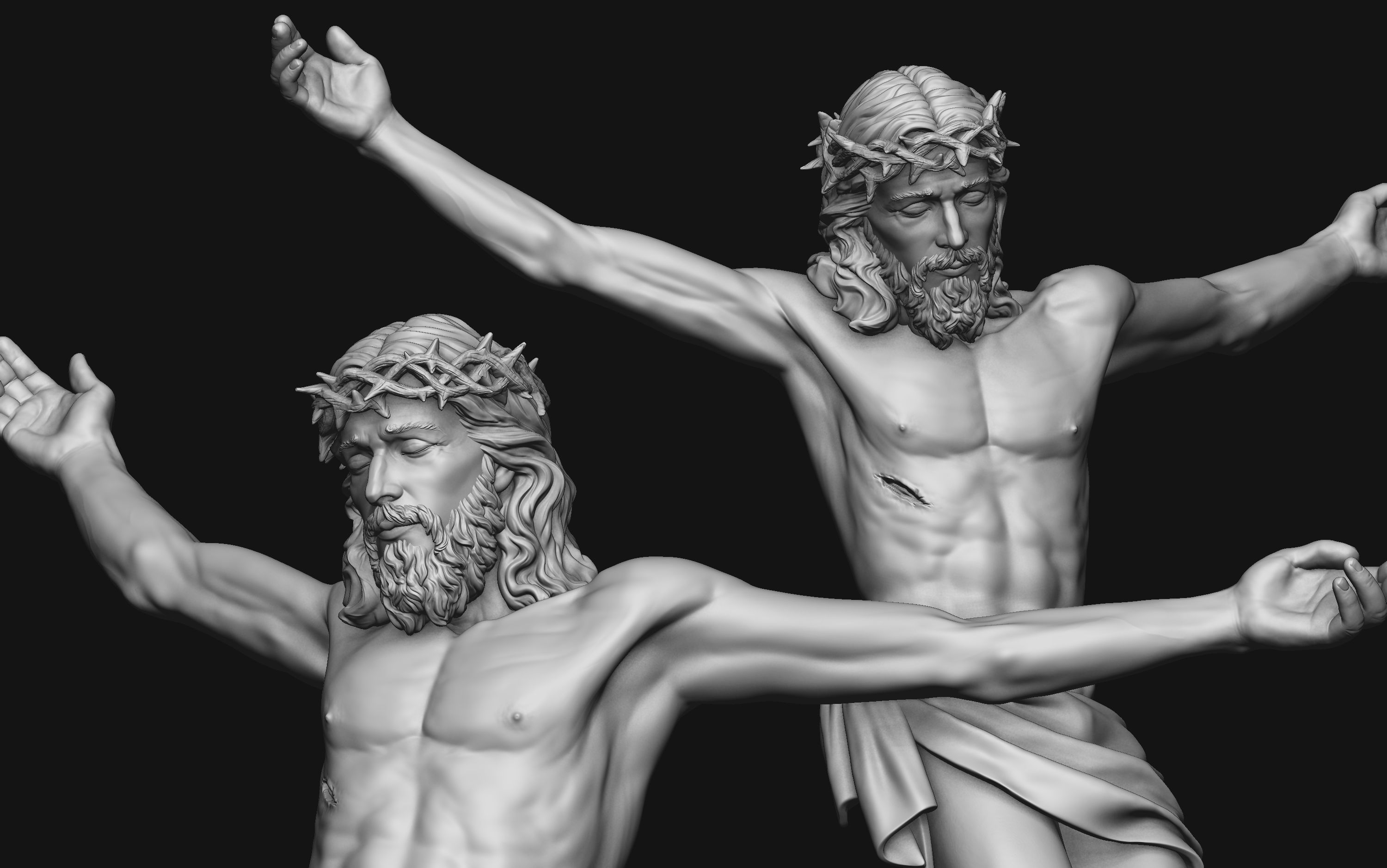 Jesus Basemesh for Your 3D Printing Project 3D model 3D printable ...