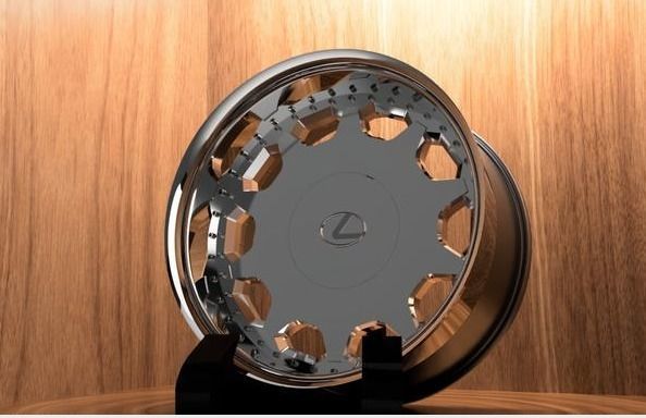 3 Piece Lexus UCF10 Wheels 3D model | CGTrader