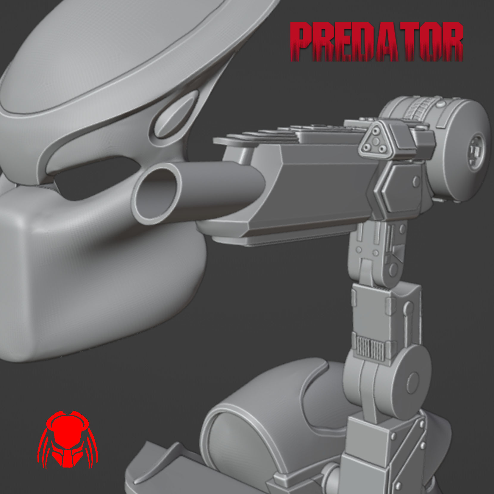 Predator Scar plasma cannon 3D model 3D printable | CGTrader