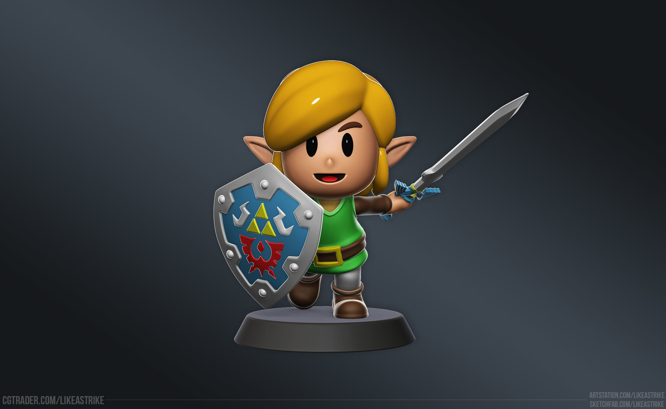 Chibi Link 3D model 3D printable | CGTrader