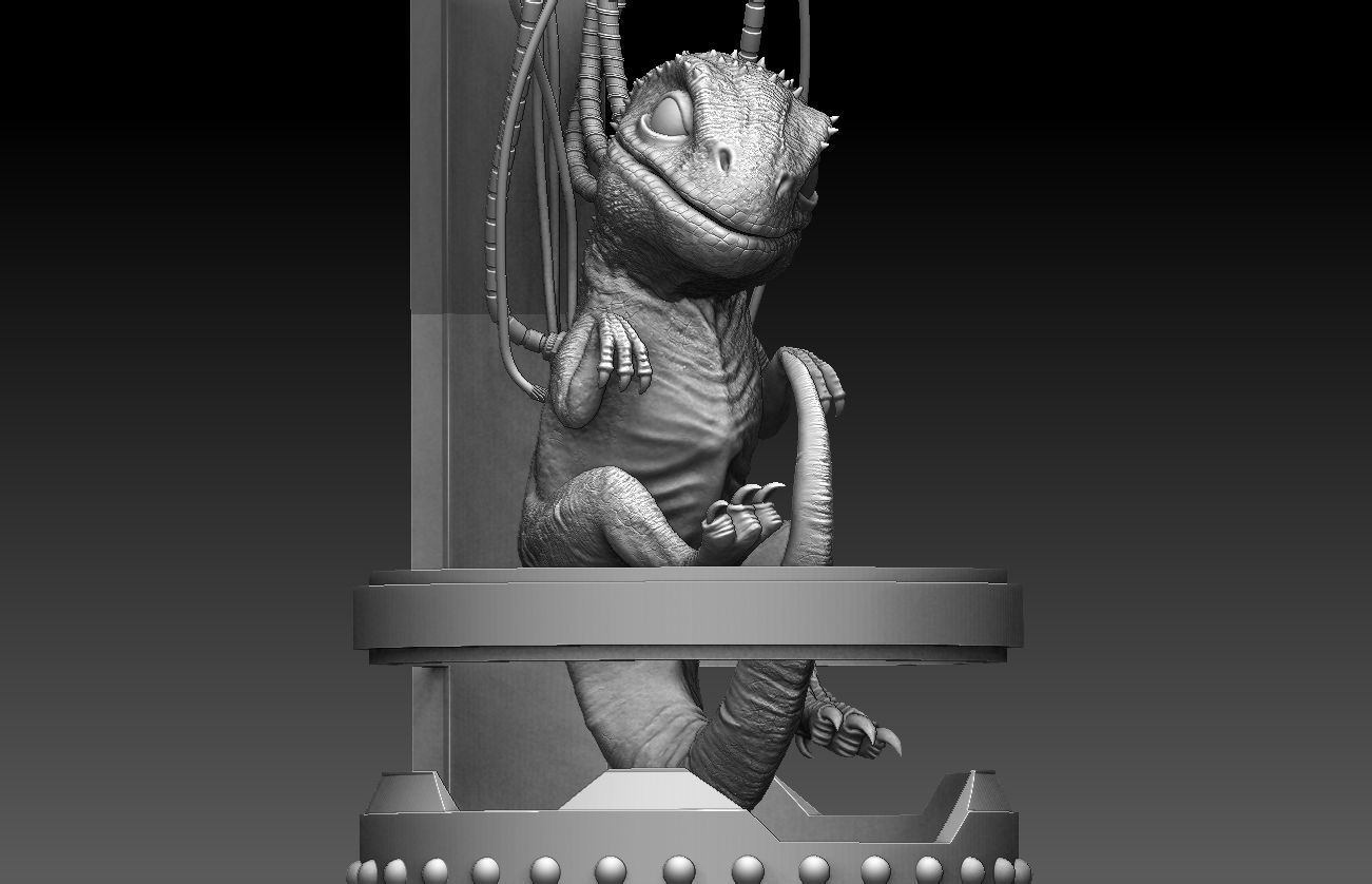 Jurassic World Indominus Rex Blue 3D model 3D printable | CGTrader