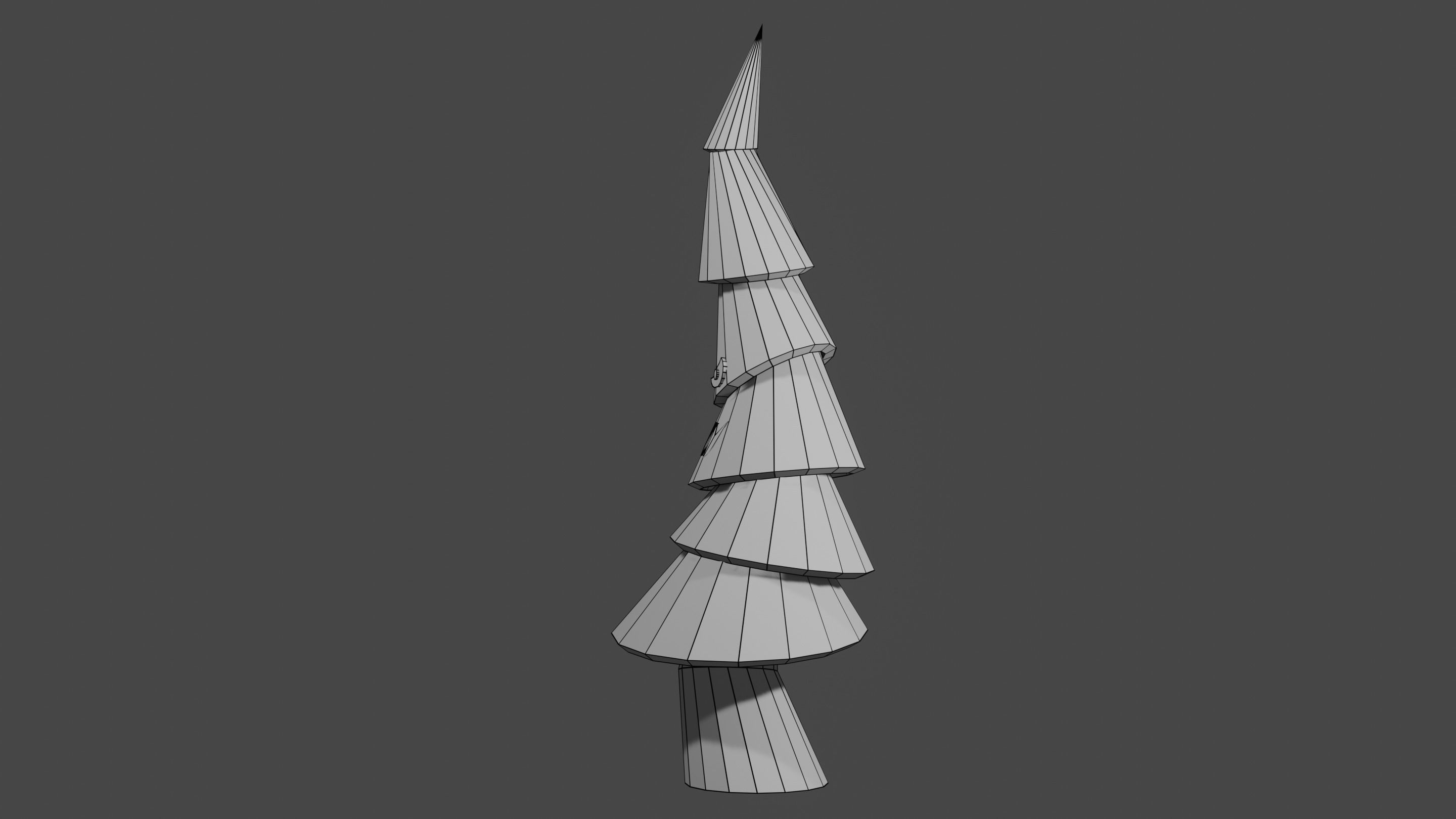 3d Model Evil Tree Prop Vr Ar Low Poly Cgtrader